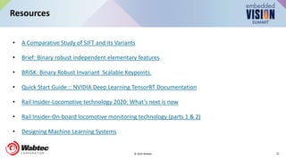 “Edge AI Optimization on Rails—Literally,” a Presentation from Wabtec | PPT