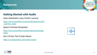 “Comparing ML-Based Audio with ML-Based Vision: An Introduction to ML Audio for ML Vision ...