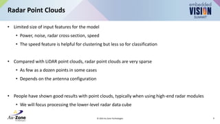 “Augmenting Visual AI through Radar and Camera Fusion,” a Presentation ...