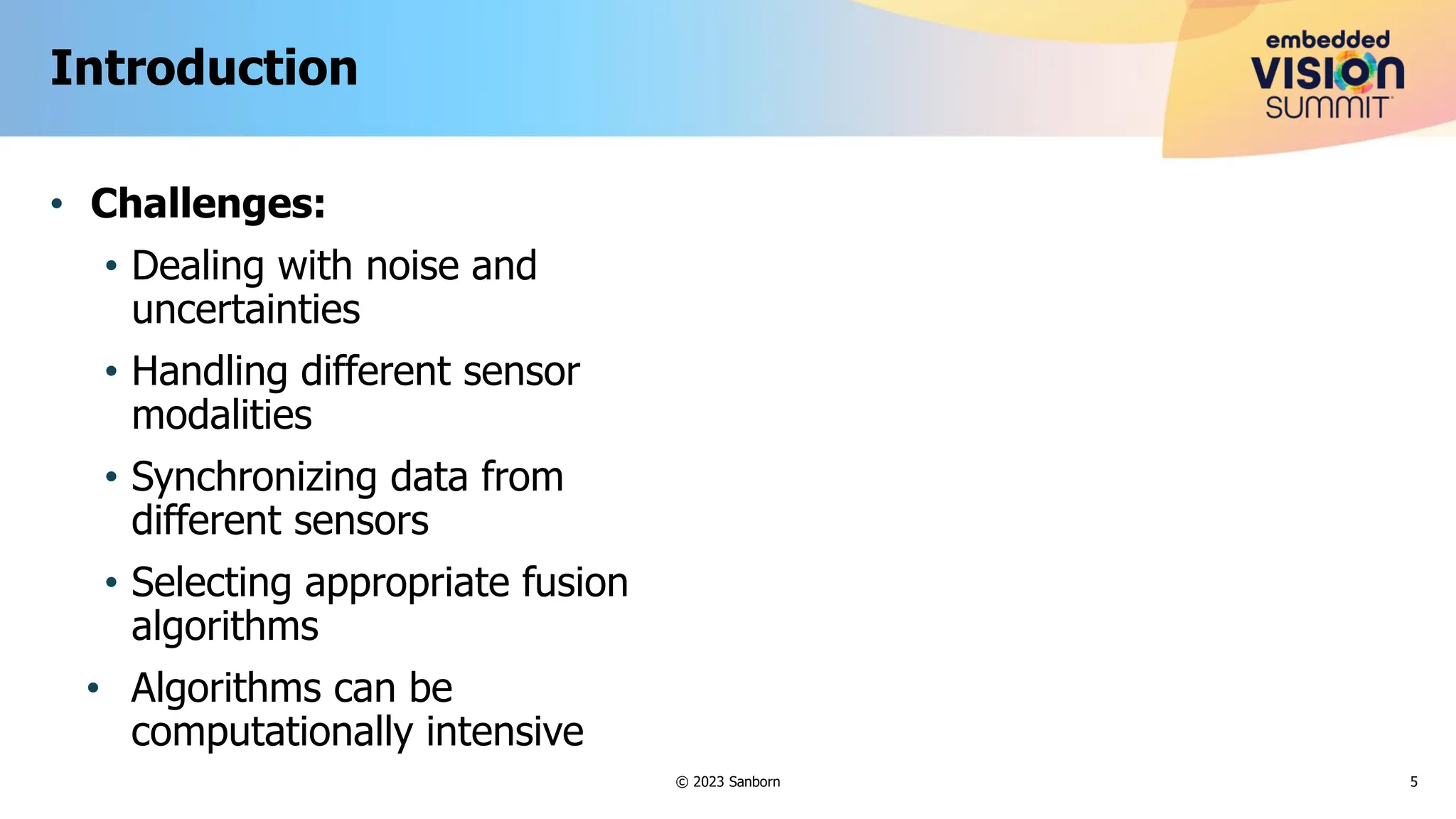“Sensor Fusion Techniques for Accurate Perception of Objects in the Environment,” a Presentation ...
