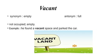 Some brand new vocabulary words to be used in class.pptx