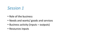 Introduction to business | PPTX