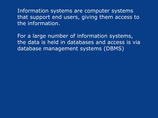 T1 w2 ipt hsc lesson information systems and databases | PDF ...