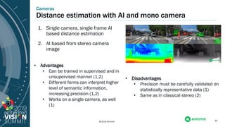 "Distance Estimation Solutions for ADAS and Automated Driving," a ...