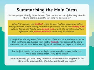 Identifying and Summarising the Main Idea | PPT