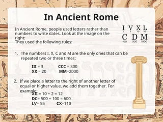 Other ways of counting Ancient Egypt and Rome | PPT