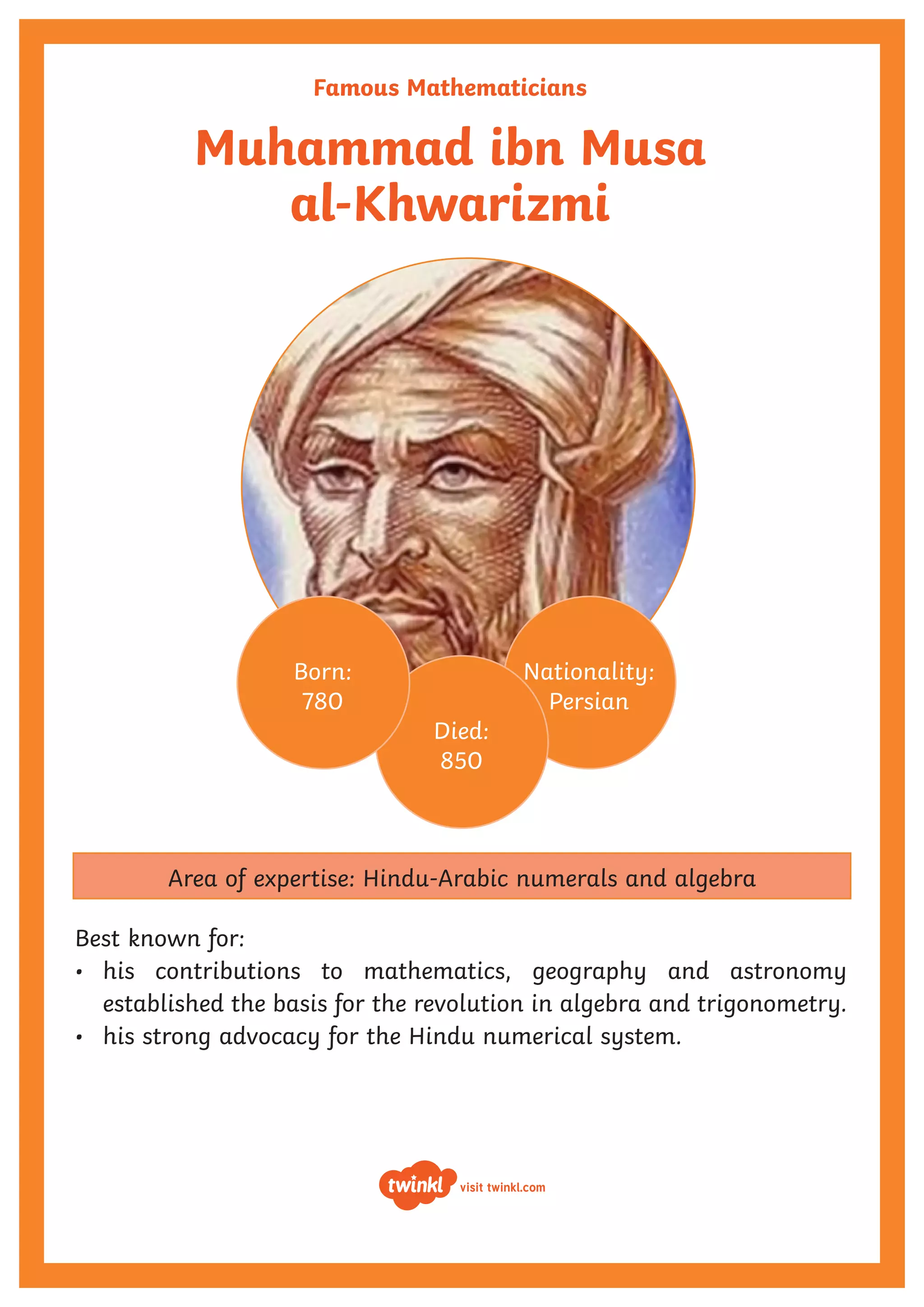 Famous Mathematicians | PDF