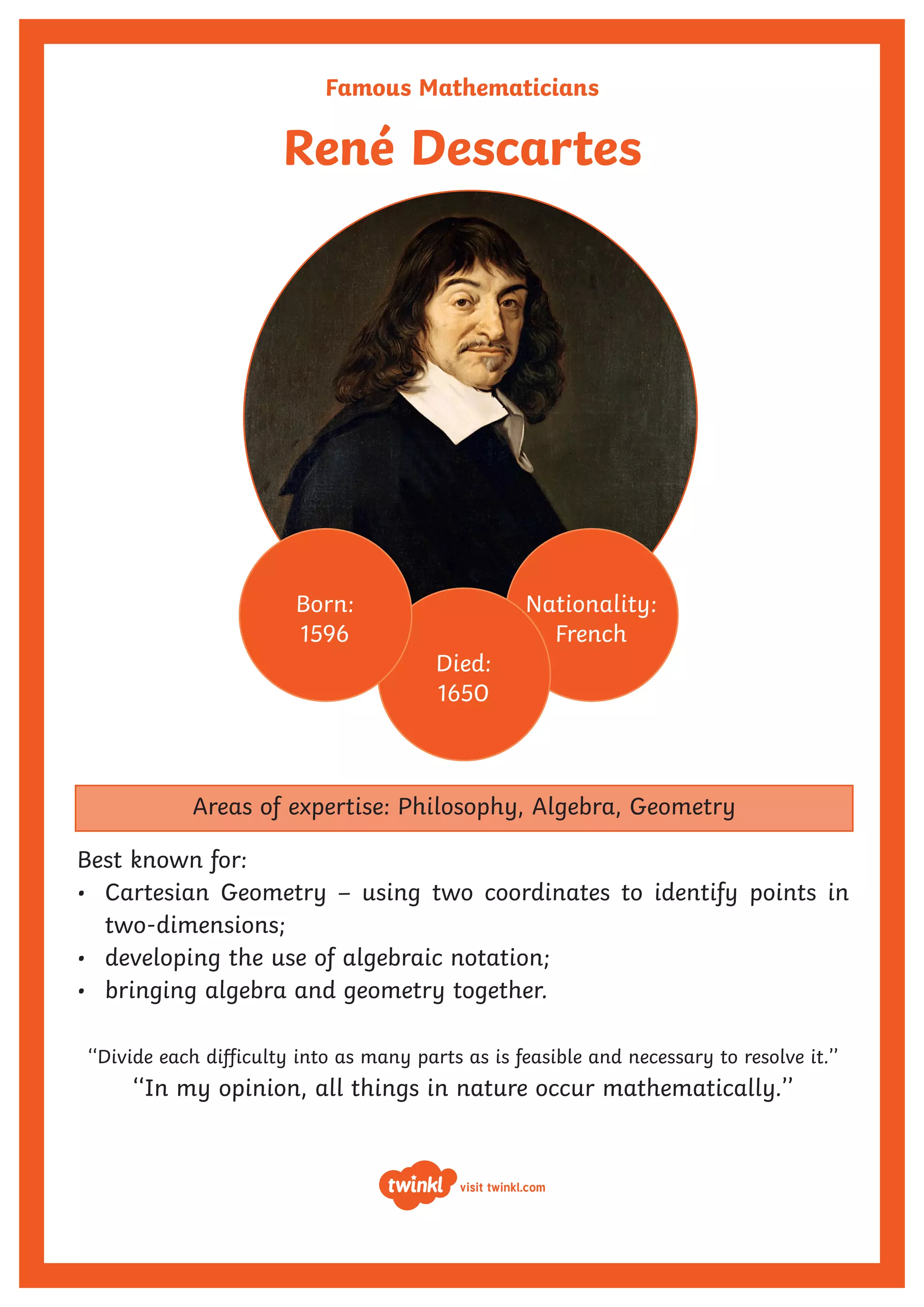 Famous Mathematicians | PDF