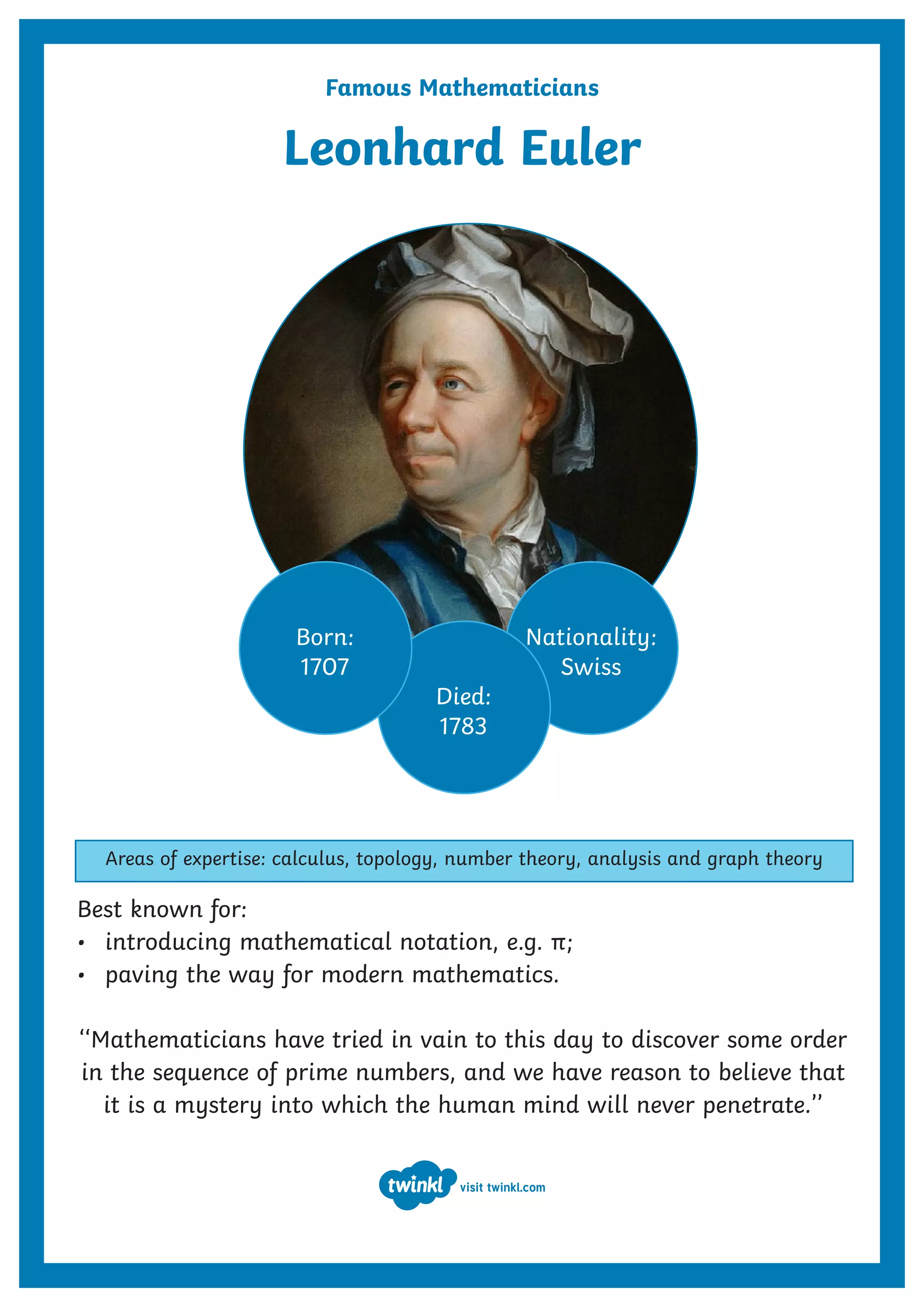 Famous Mathematicians | PDF