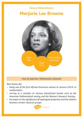Famous Mathematicians | PDF