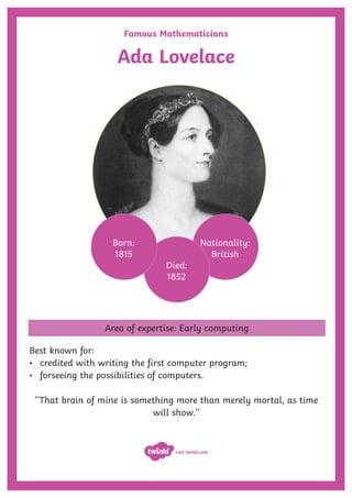 Famous Mathematicians | PDF