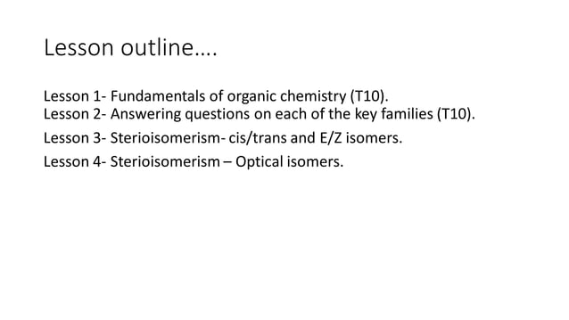 T20 IB Chemistry Organic | PDF | Chemistry | Science
