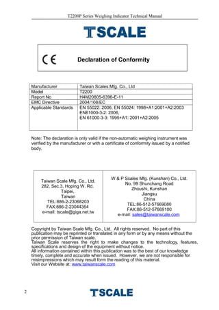 T2000 technicalmanual | DOC