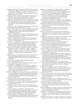 Measures of the effects of agricultural practices on ecosystem services | PDF