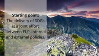 EU internal and external policy nexus for SDGs | PPTX