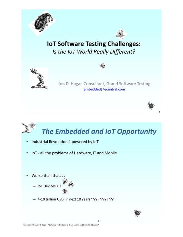 IoT Software Testing Challenges: The IoT World Is Really Different | PDF