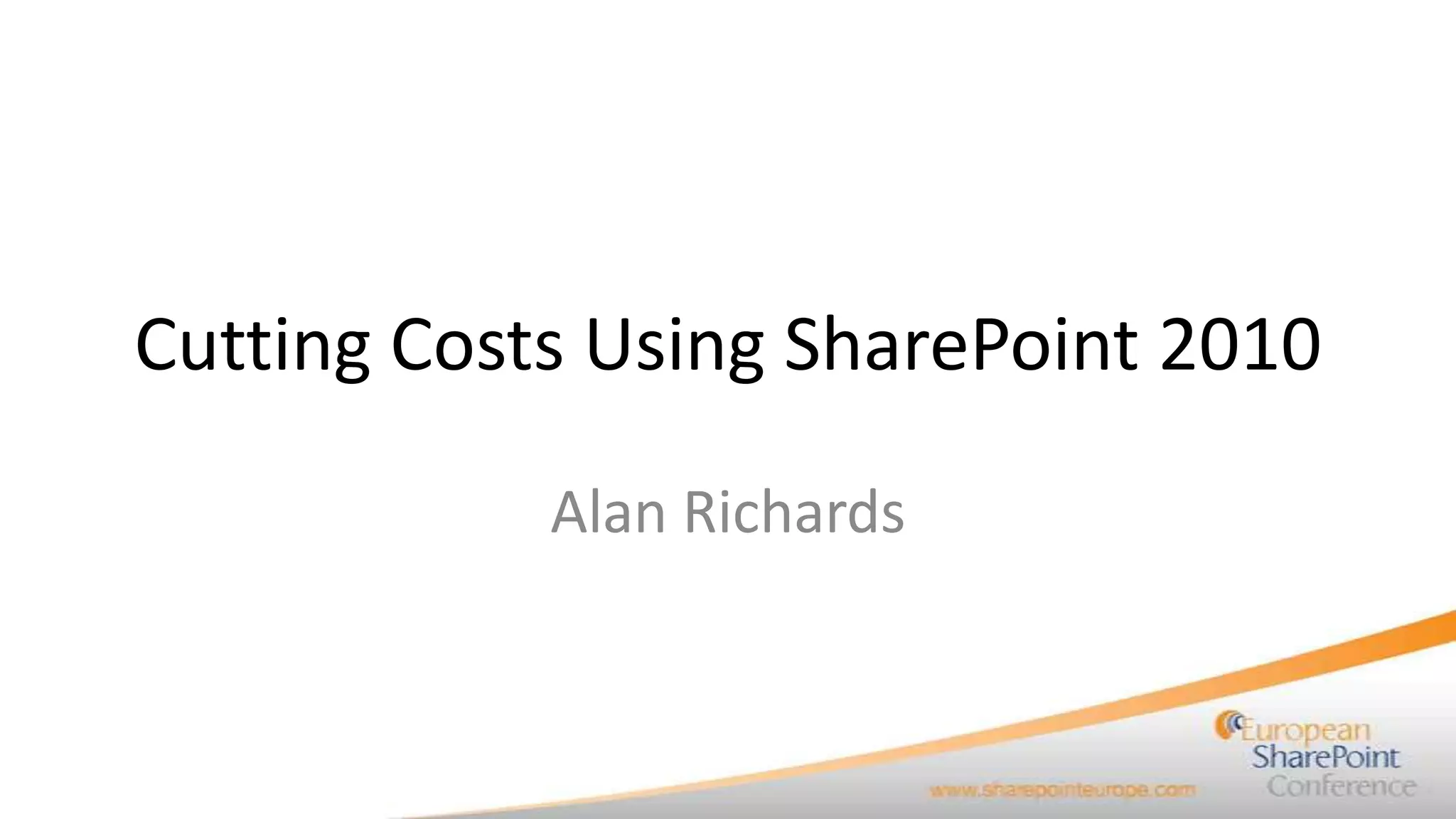 T21 SharePoint Europe Slide Deck | PPTX