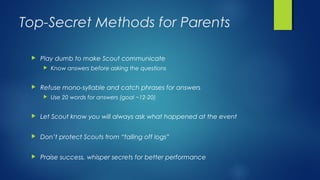 Troop 2193 New Scout Patrol: Strategies & Tactics | PPT