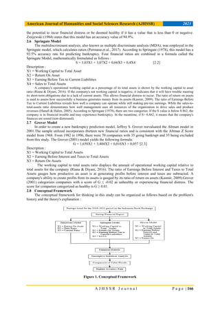 Comparative Analysis of The Accuracy Level of The Zmijewski, Springate ...