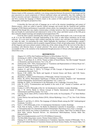REPRESENTATIONS AND SYMBOLS IN EFIK MYTHOLOGY: IMPLICATIONS FOR ...