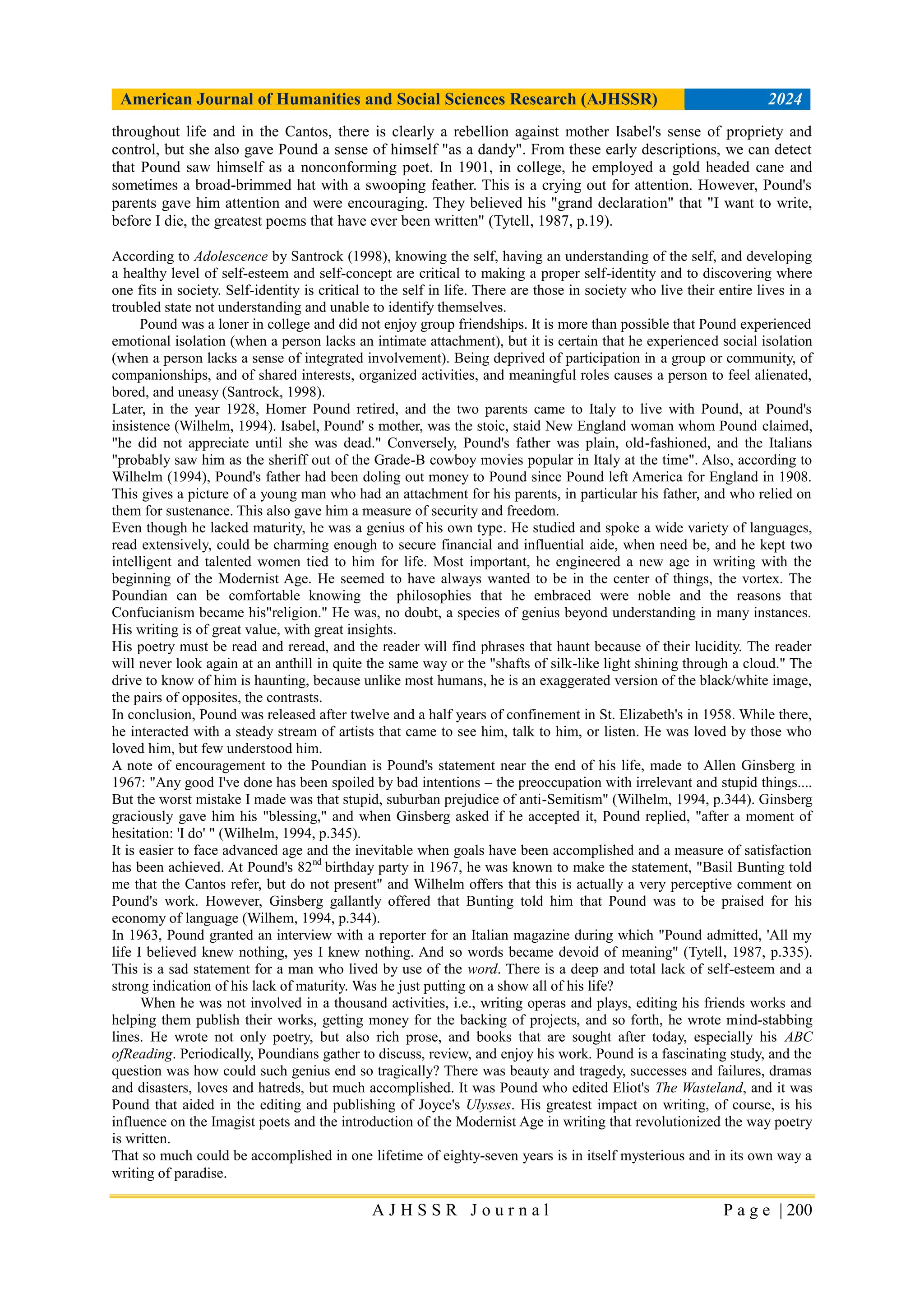 Ezra Pound: Anti-Semitism, Cantos and Confucianism | PDF