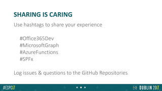 European SharePoint Conference 2017 - SharePoint Framework, Angular & Azure Functions | PPTX