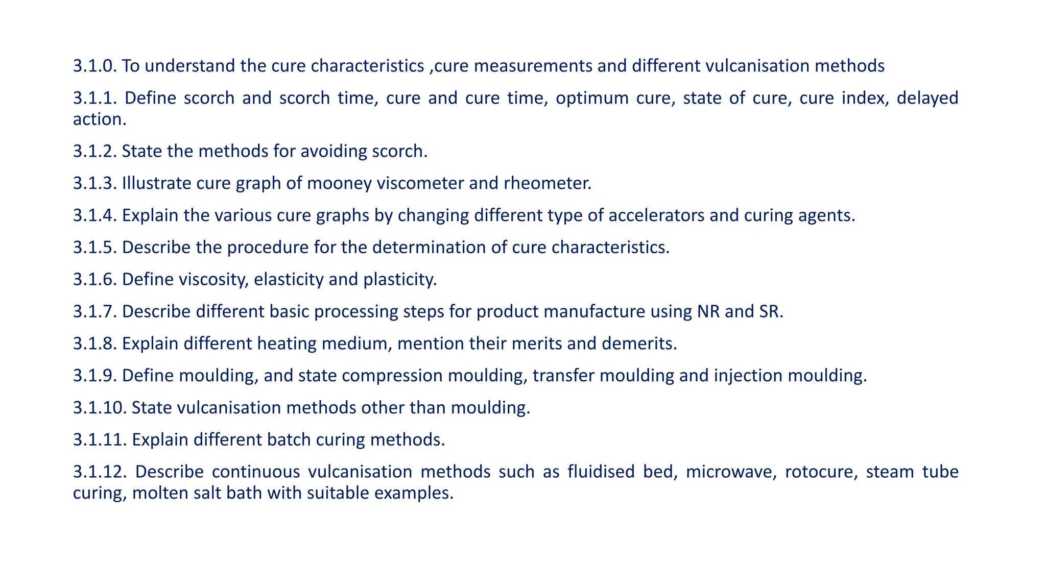 cure characteristics and vulcanisation methodes | PPTX