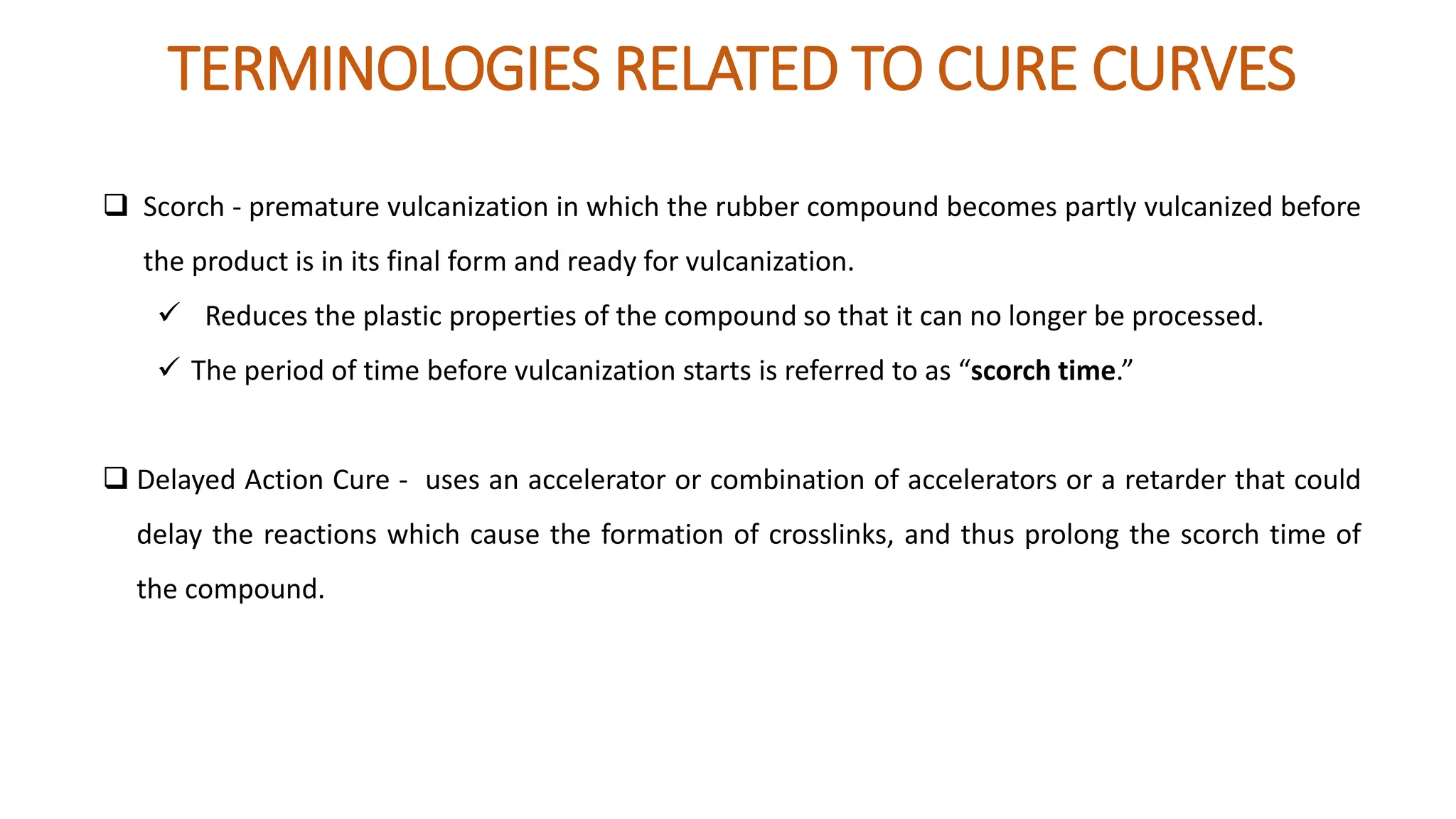 cure characteristics and vulcanisation methodes | PPTX