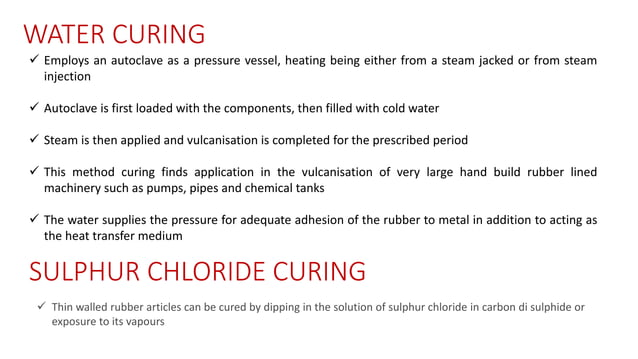 cure characteristics and vulcanisation methodes | PPTX | Chemistry ...