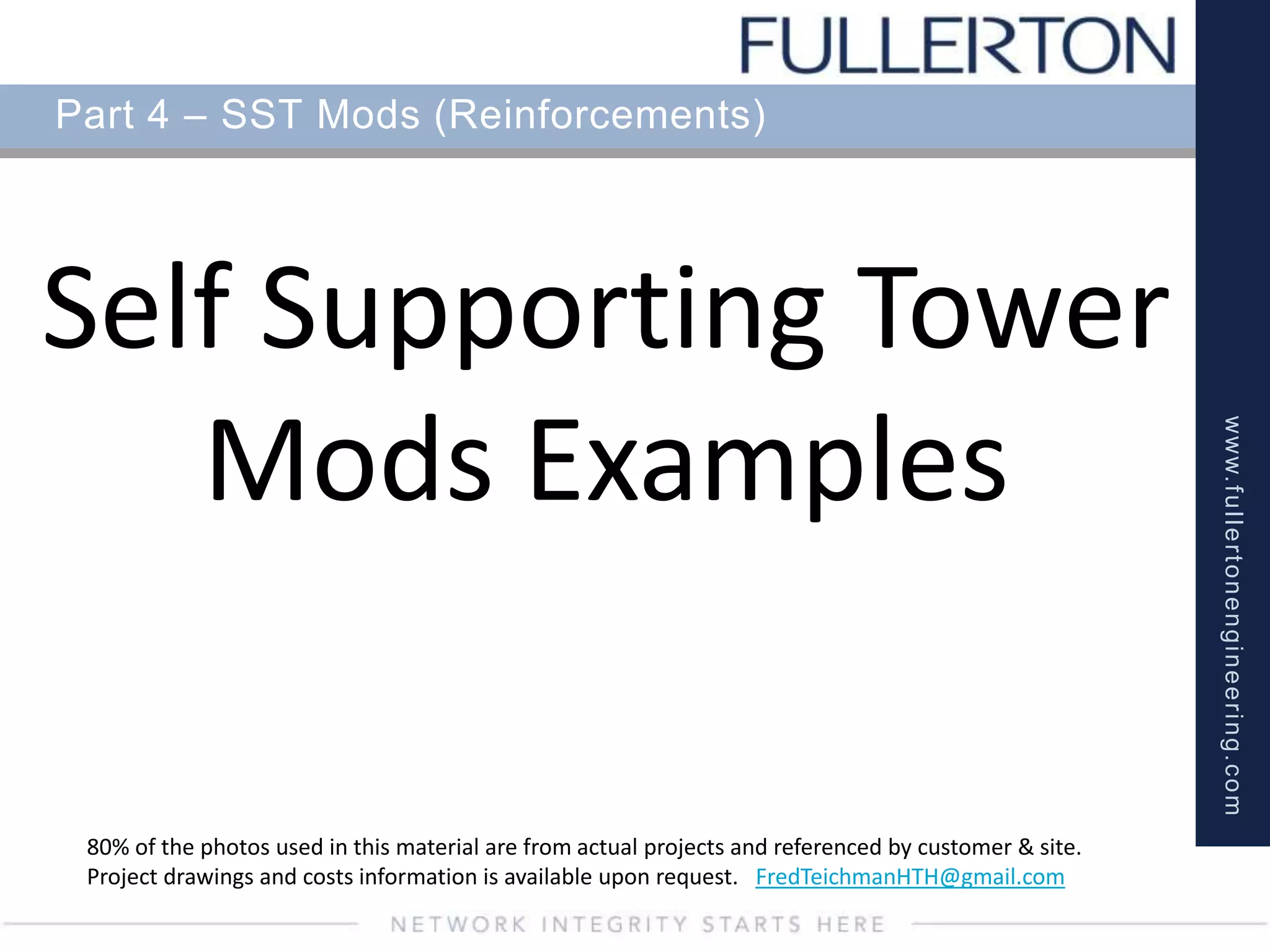 Part 4 Mods - Tower and Foundation Modifications on vertical structures ...