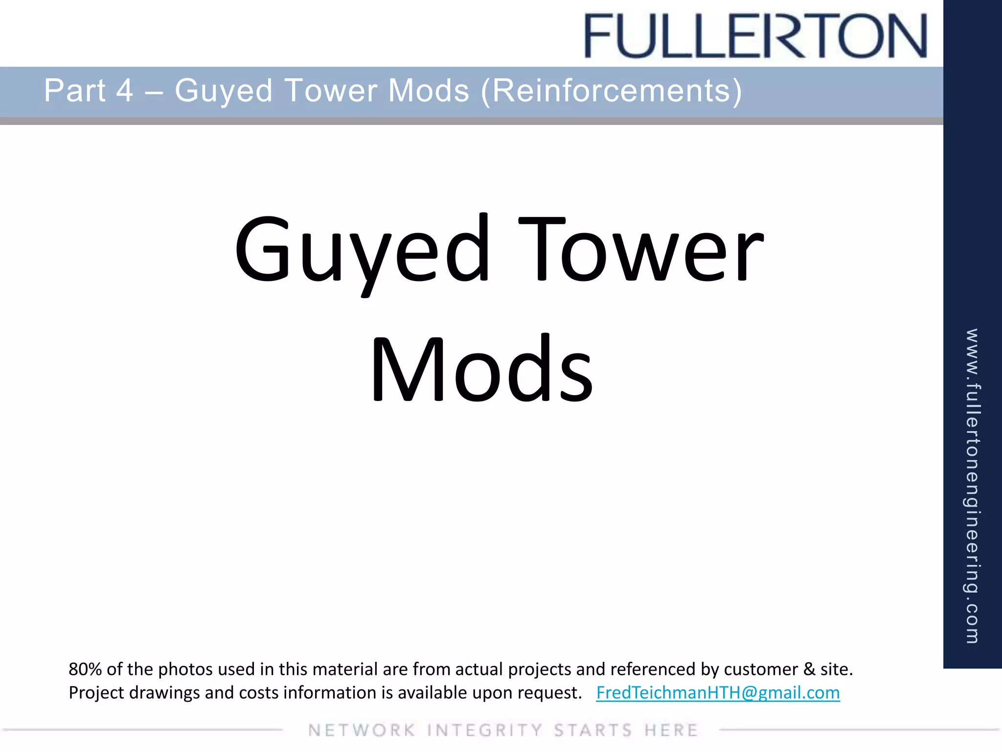 Part 4 Mods - Tower and Foundation Modifications on vertical structures ...