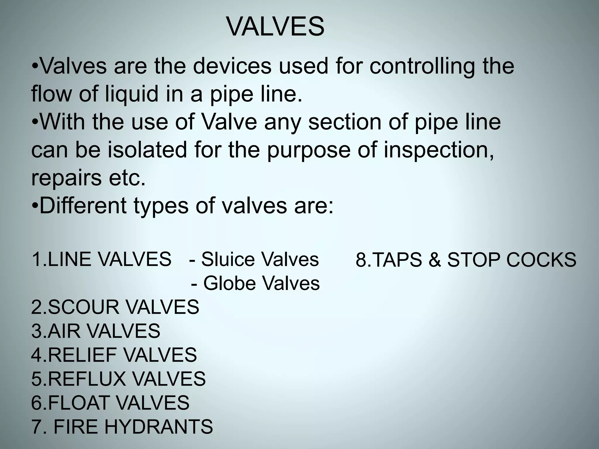 Cold water supply system & Components | PPSX