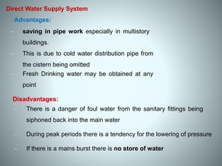 Cold water supply system & Components | PPSX