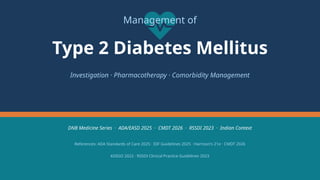 Comprehensive Management of Type 2 Diabetes Mellitus in India ...