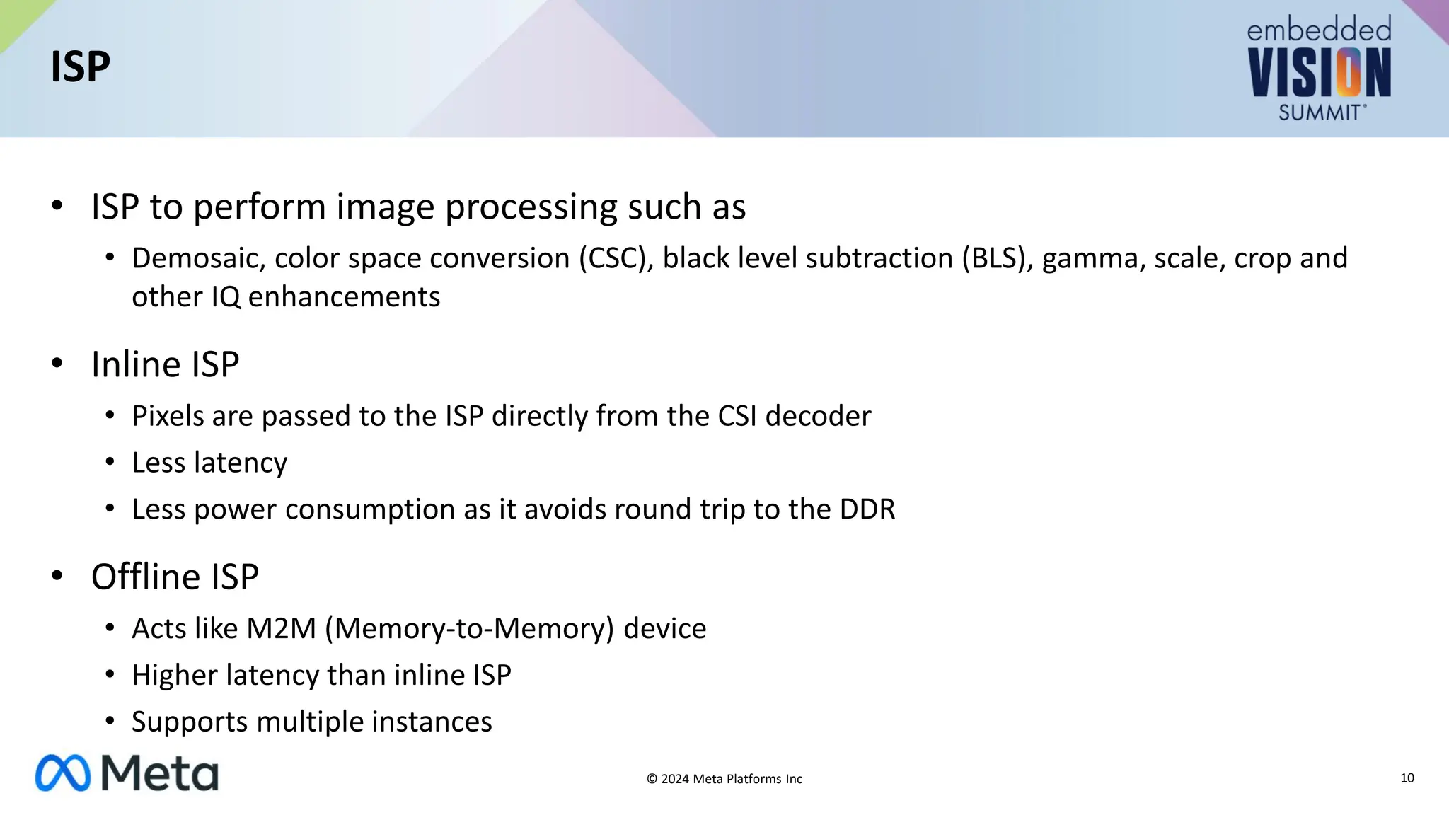 “Using MIPI CSI to Interface with Multiple Cameras,” a Presentation from Meta | PDF