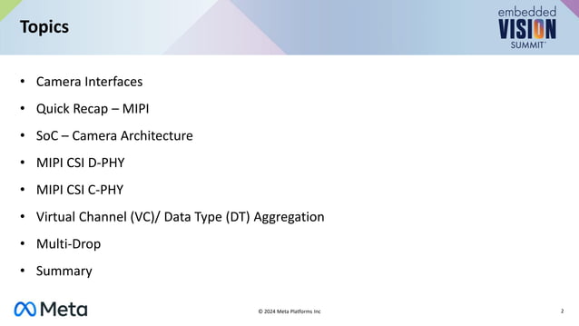 “Using MIPI CSI to Interface with Multiple Cameras,” a Presentation ...