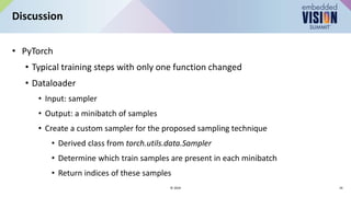 “Improved Data Sampling Techniques for Training Neural Networks,” a ...