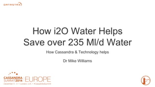 i2O Water: How Cassandra Helps i2OWater Save Over 235 Million Litres of ...