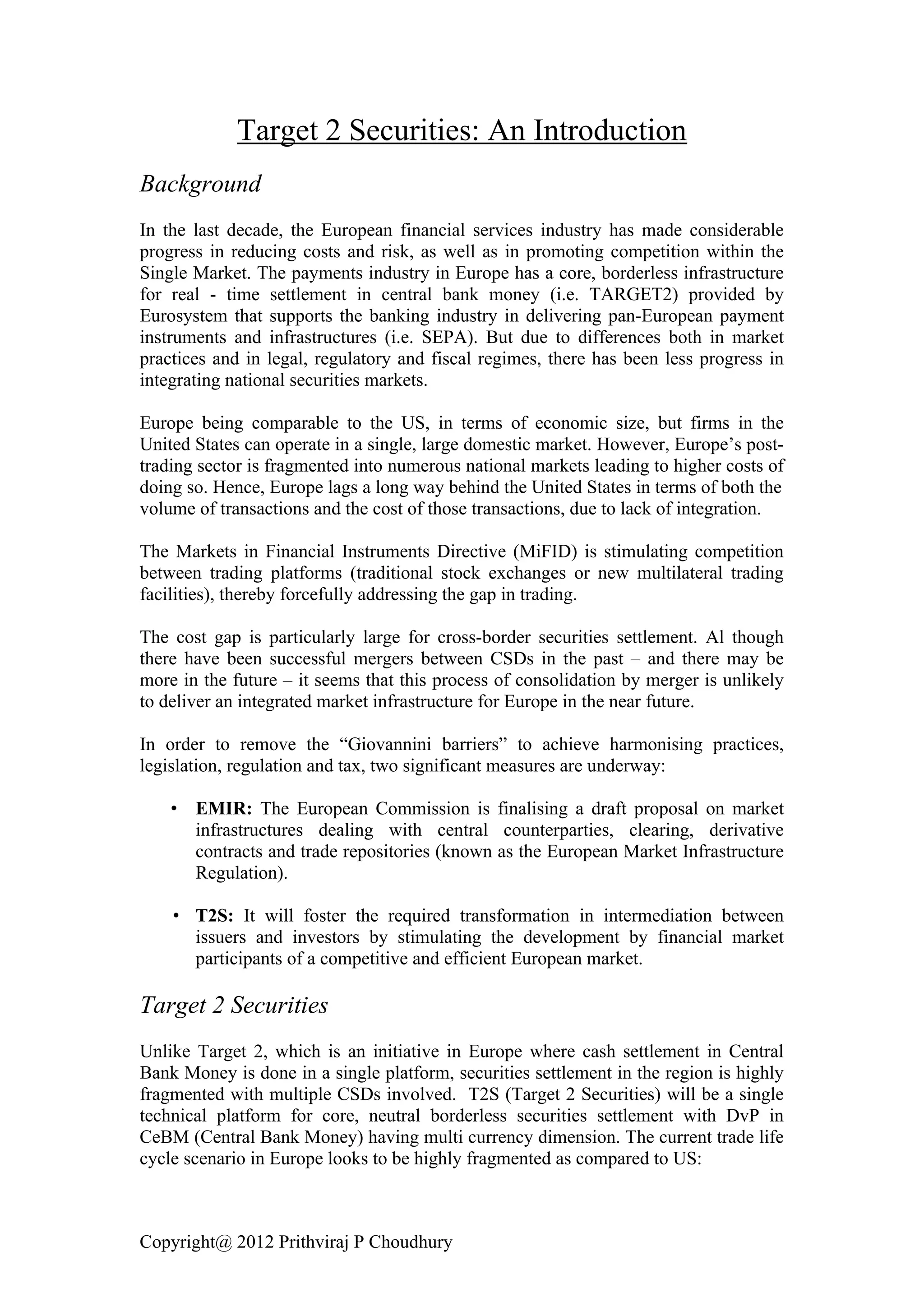 T2S: An Introduction | PDF