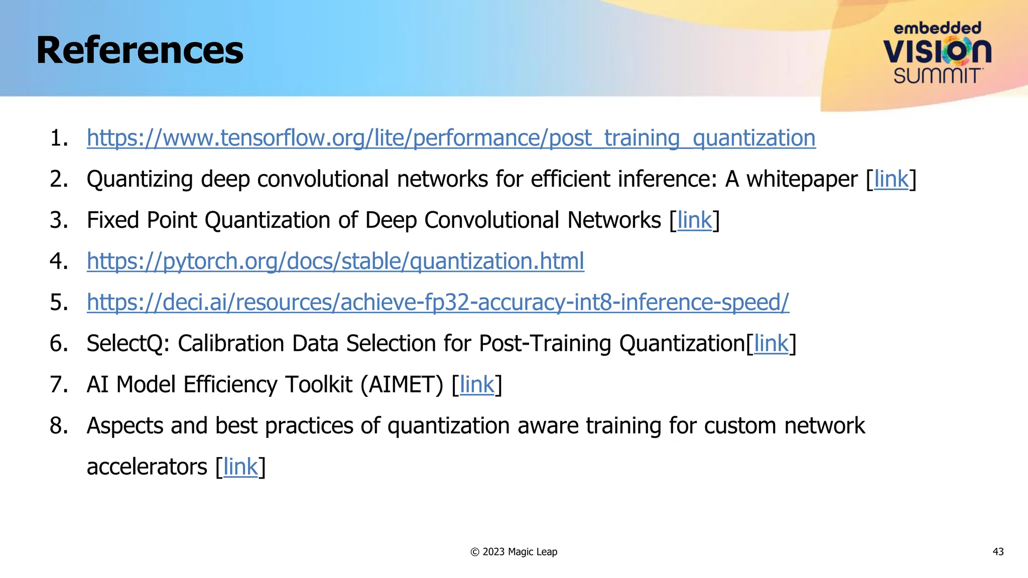 “practical Approaches To Dnn Quantization ” A Presentation From Magic Leap Ppt