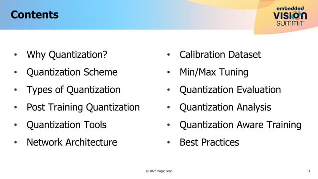 “Practical Approaches to DNN Quantization,” a Presentation from Magic Leap | PPT