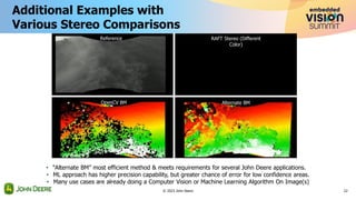 "Optimizing Image Quality and Stereo Depth at the Edge," a Presentation from John Deere | PDF