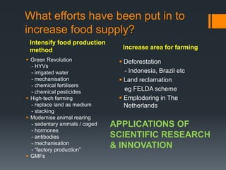 T2W2 Challenges to Food Production & Supply | PPT