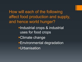 T2W2 Challenges to Food Production & Supply | PPT