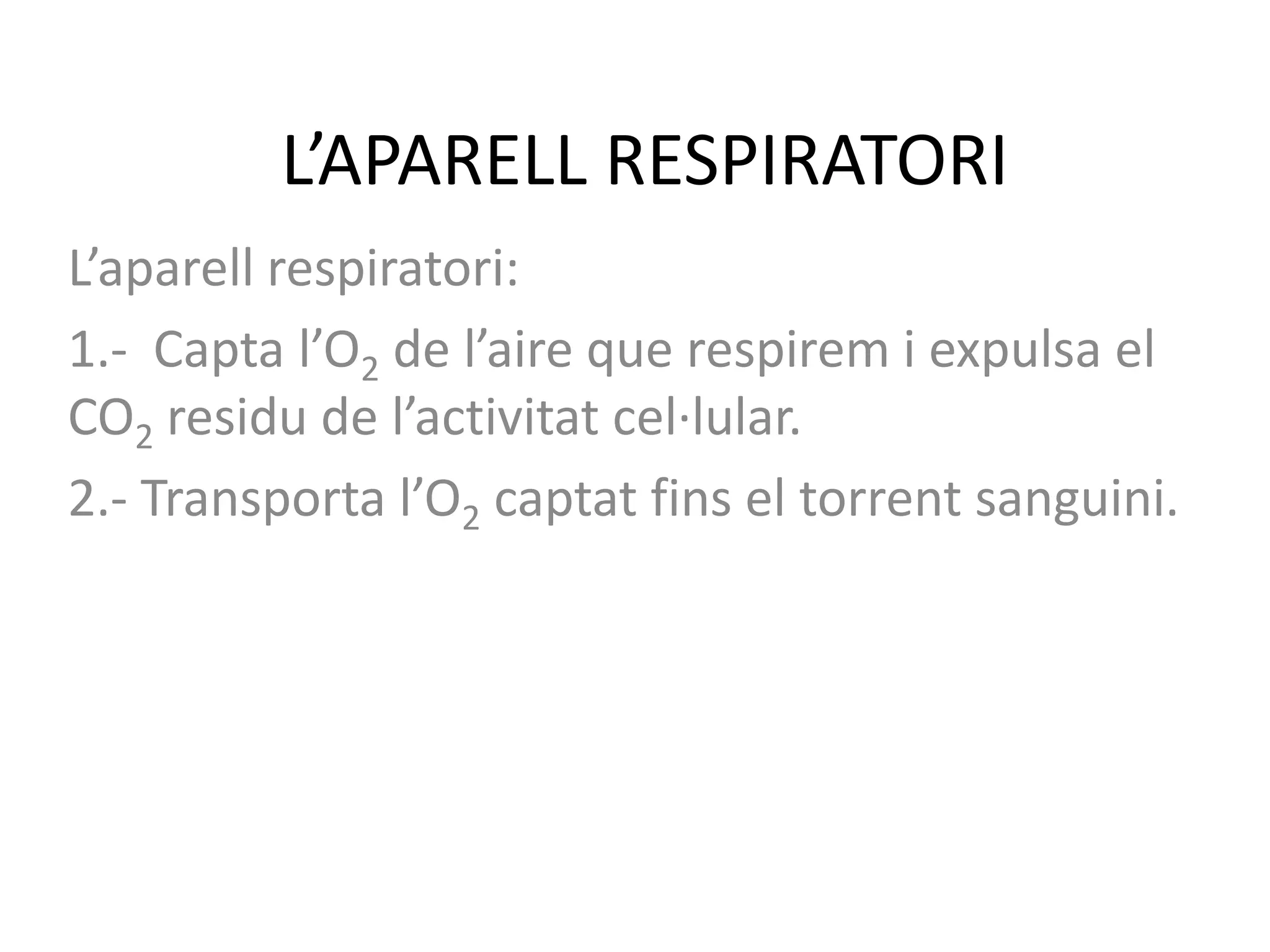 L'aparell respiratori | PPT