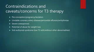 ROLE OF T3 IN HYPOTHYRODISM | PPTX