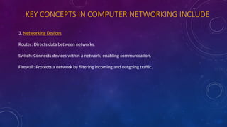 "Fundamentals of Computer Networks & Concepts" | PPTX