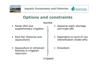 Fisheries in an agro-ecosystems approach | PDF | Agriculture | Industries