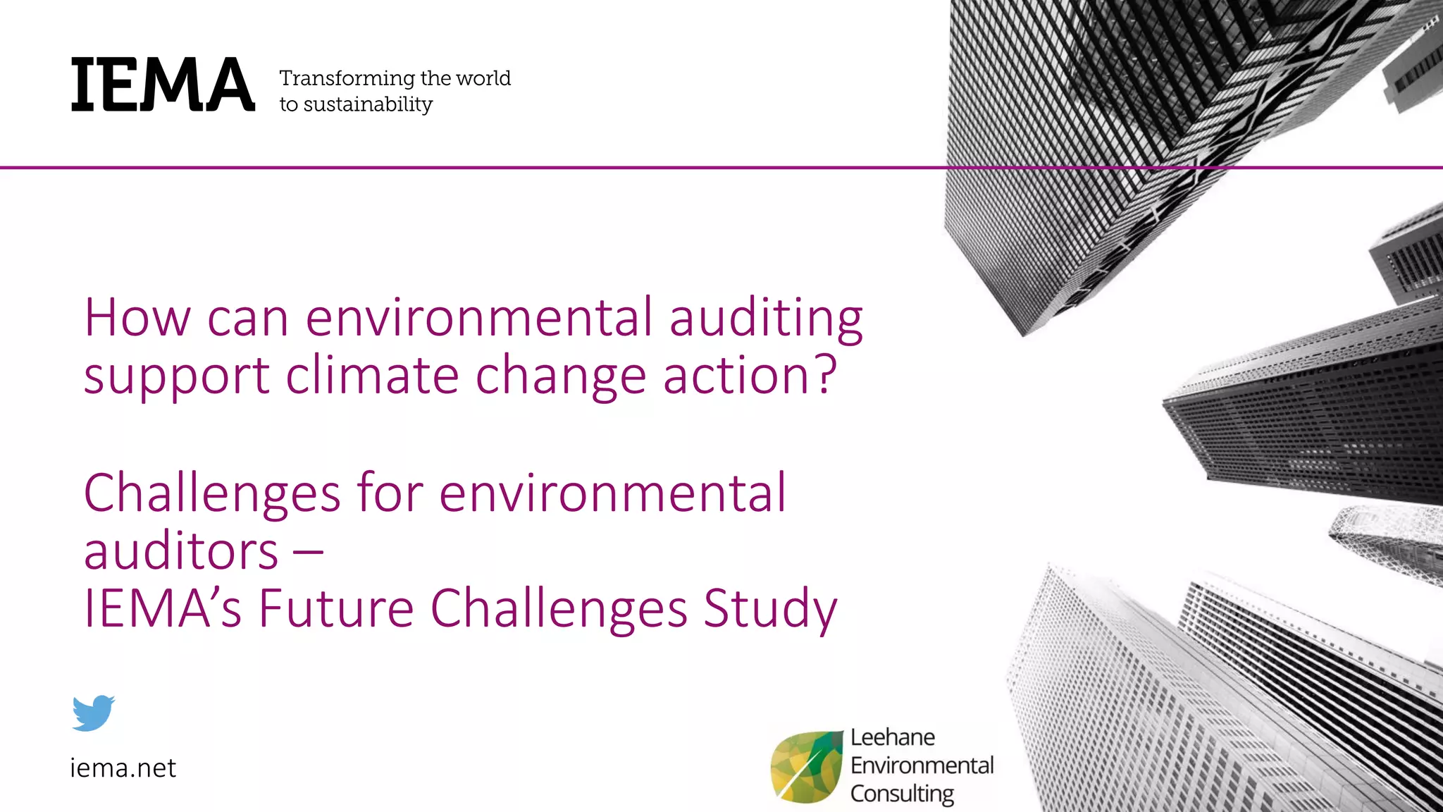 Environmental Management Systems & Auditing for climate change action ...
