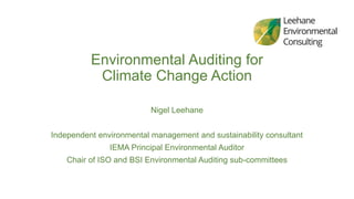 Environmental Management Systems & Auditing for climate change action ...